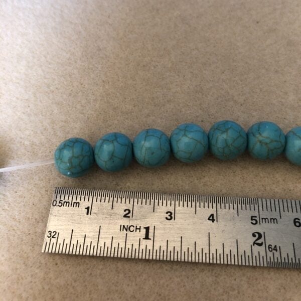 Turquoise, Dyed Howlite 10mm